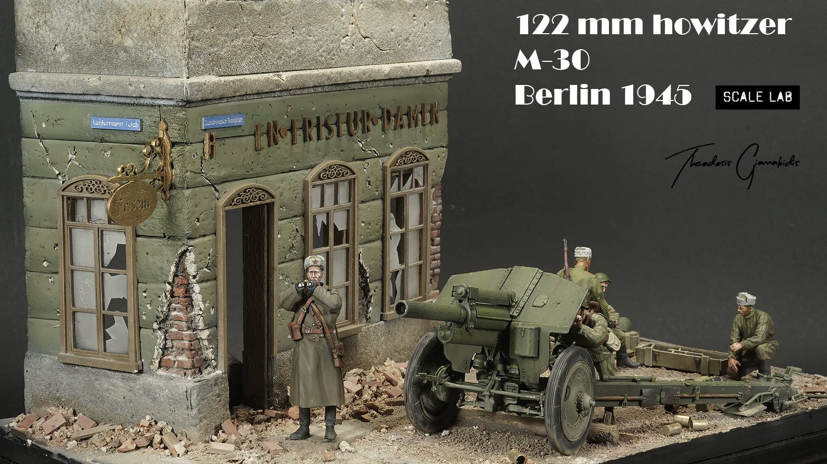 1/35 122 mm howitzer M1938 (M-30) Fire ! Battle of Berlin 1945 - SCALELAB